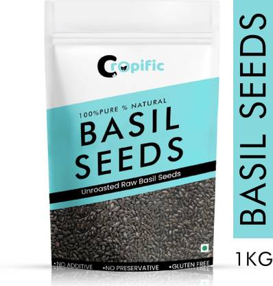 Cropific Basil Seeds / Tukmariya / Sabja / Bapji Seed for Weight Loss ...
