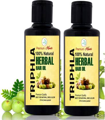 Premium Khadi Herbal & Natural Triphala Hair Growth Hair Oil ( Pack Of 2 ) Hair Oil - Price in ...