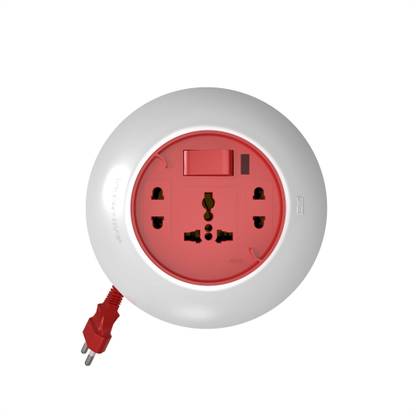 GM 3071 Orbit 2 Pin Flex Box 5 Mtr. with Indicator & International Socket. 3 Socket Extension ...