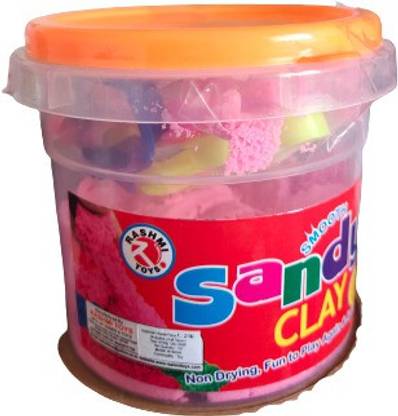 Rashmi Toys Smooth Sandy Pink color Clay ~Non Messy Non Drying indoor ...