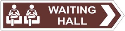 JEEPL WAITING HALL SIGN BOARD, ACP WITH VINYL 4X8 INCHES (7015 ...