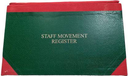 LRS Staff Movement Register - 100 Pages (Pack of 1) 1-Part Record ...