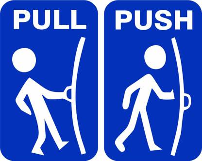Signkart PUSH PULL Emergency Sign Price in India - Buy Signkart PUSH ...