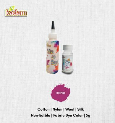KADAM Tie Dye Hot Pink, Cold Water Fabric Dye Color, 100mL - Tie Dye ...