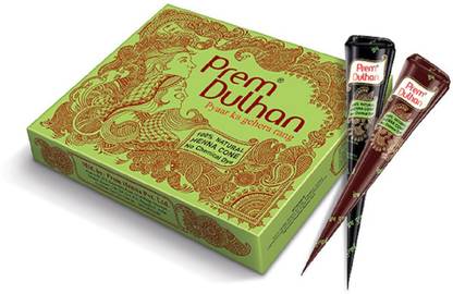 Prem Dulhan Mehandi cone Natural Mehendi Price in India - Buy Prem ...