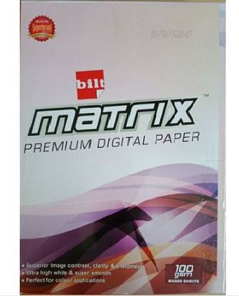 Flipkart.com | bilt Matrix Super Series Unruled A4 100 gsm A4 paper ...