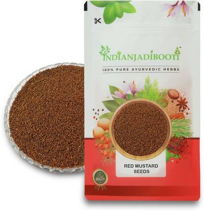 IndianJadiBooti Rai Red Mustard Seeds, 100 Grams Pack Price in India ...