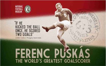 Ferenc Puskas Footballer Wall Poster For Room With Gloss Lamination M3 ...