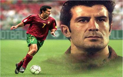 Luis Figo Footballer Wall Poster For Room With Gloss Lamination M1 ...