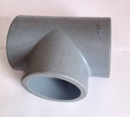 Hardware PVC TEE 90MM (2 PCS) Gray Colour Heavy Pasting 3-Way Tee Pipe ...