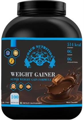 COACH NUTRITION Weight Gainer Super Weight Gain Formula with Chocolate ...