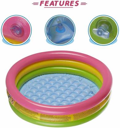 CraftQua Inflatable 3 feet Kid’s Swimming Pool/ Water Pool/ Kiddie Pool ...