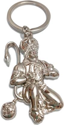 gtrp KD224A - Bajrangbali Hanuman Ji Metal Silver Color Keychain ...