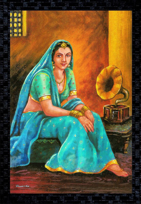 Art & Collectibles Beautiful Sindhi Rajasthani Woman Indian Woman Large ...