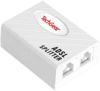 TECHGEAR Telephone Phone Fax Network RJ11 Cable Line ADSL Modem Micro ...