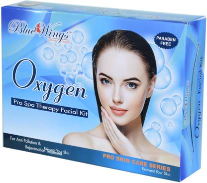 blue wings Oxygen Spa Therapy facial kit oxyglow skin whitening 310gm ...
