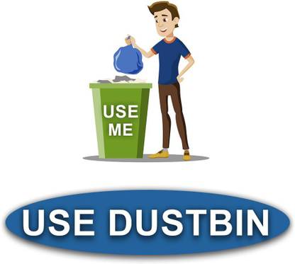 JEEPL USE ME DUSTBIN SIGNAGE BOARD, ACP with vinyl : 12X12INCHES (JE ...