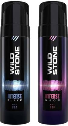 Wild Stone Intense Black and Neon No Gas Deodorant Spray - For Men ...