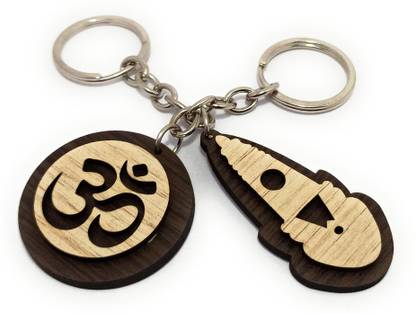 Shiani Set of 2 Om Lord Tirupati Balaji Tika Key Chain Price in India ...