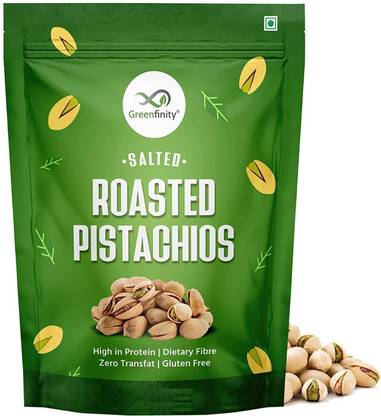 Greenfinity Whole Roasted Salted Pistachios [Pista King] [Vacuum Pack ...