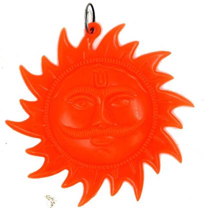 AFH Surya Narayan Face Wall Hanging Orange Color Vastu Yantra Plastic ...