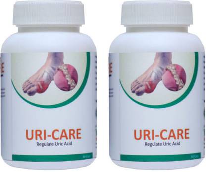 VHCA Uric Acid Control Medicine - Uri Care (2 x 60 Capsules) for Uric ...