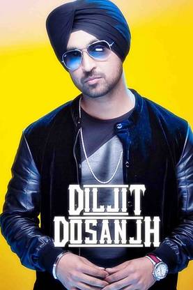 Diljit Dosanjh Sticker Poster|Indian Singer Poster|Poster for Interior ...