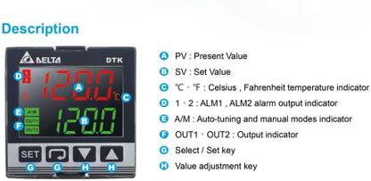 Delta DTK Series Delta Temperature Controller LCD Display Price in ...