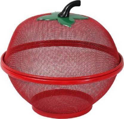 S M CREATION Apple shape basket for fruits & vegetables, Steel net ...