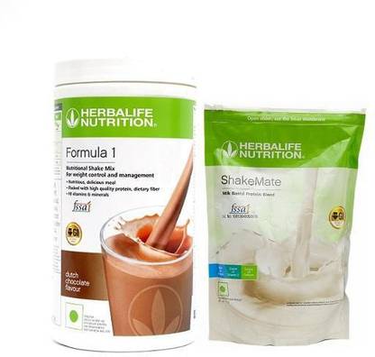 Herbalife Nutrition Formula 1 (CHOCOLATE )+SHAKE MATE Nutrition Drink ...