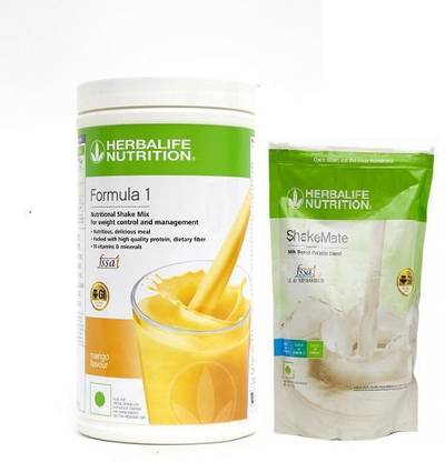 Herbalife Nutrition Formula 1 (MANGO )+SHAKE MATE Nutrition Drink Price ...