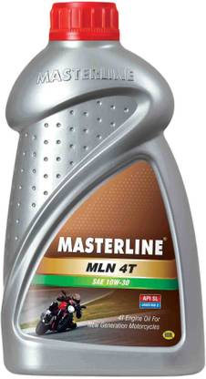 MASTERLINE LUBRICANTS MLPL045 MLN 4T 10W-30 SL 900ML Mineral Engine Oil ...