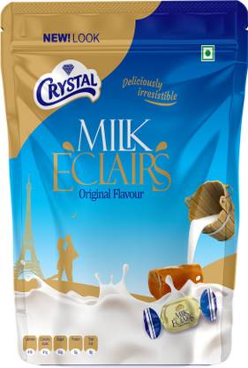 CRYSTAL Milk Eclairs Original 100 Toffee for Birthday Chocolate Gift ...