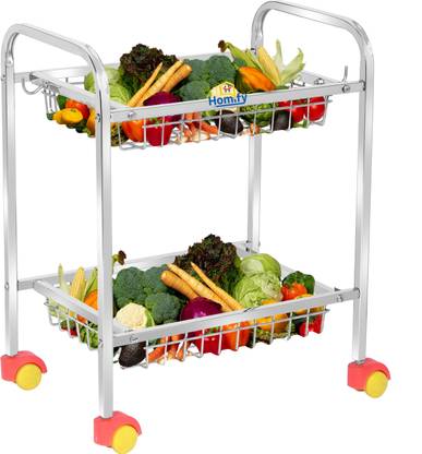 HOMIFY Stainless Steel 2 Layer Onion Potato Stand for Kitchen Fruit ...