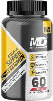 Muscle Dominator Sula-4 Series | Super Multivitamin | For Men & Women (60 Tablets) Price in ...