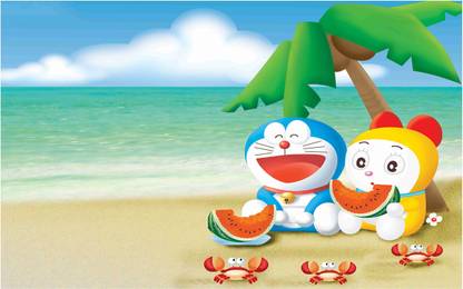 Doraemon Wall Poster For Room With Gloss Lamination M15 Paper Print ...