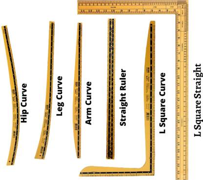 Upyukat Tailoring scales/ curves/ Fashion Designing Scale- Hard Plastic ...