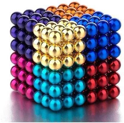 VRUX 5MM Multicolor Magnetic Balls MagnetsToys Sculpture Building ...