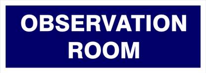 ZEDEF OBSERVATION ROOM Emergency Sign Price in India - Buy ZEDEF ...