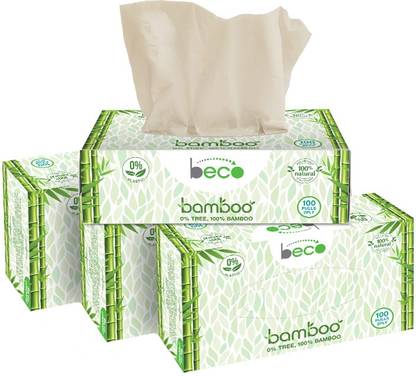 Beco Eco Friendly Bamboo Natural Facial Tissue - Natural & Organic ...