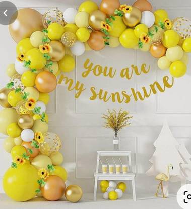 Flipkart.com | Nayugic Solid yellow balloons for haldi ceremony and ...