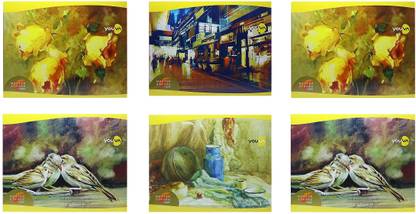 NAVNEET Drawing Book Set Of 36 Pages Pack Of 6 Sketch Pad Price in ...