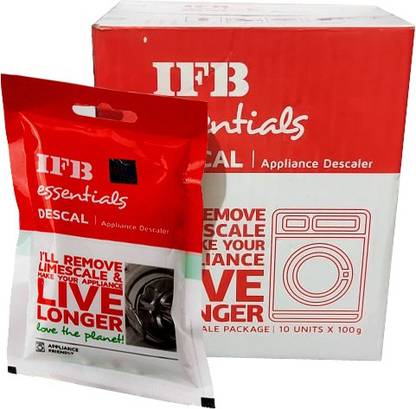 IFB Essentials Descal Appliance Descaler – 10 Pkts in 1 Box Detergent ...