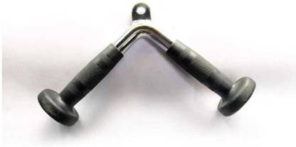 Relaxon Solid Steel V-Handle/Rubber Grip/Bicep triceps Hnadle/ProGrip ...