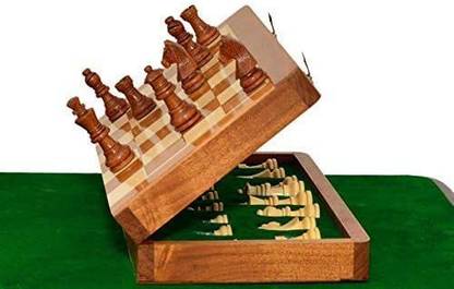 Ganesh Chess Magnetic Chess Board Wooden Set for Adults with Chess ...