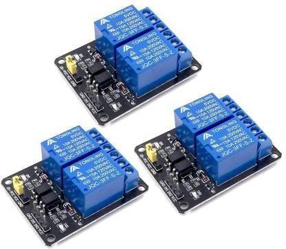 HRTRONICS 2 Channel DC 5V Relay Module for Arduino UNO R3 DSP ARM PIC ...