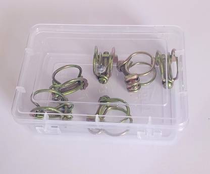 NR TRADERS Adjustable Double Wire Hose clamp (6Pcs) 1 inch Hose ...