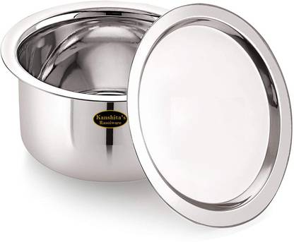 Kanshita's Rasoiware Premium Quality Steel Round bottom Patila/Pot ...