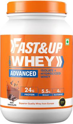 FAST&UP Whey Advanced with Isolate & Hydrolyzed Protein Blend, Informed ...