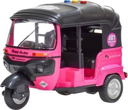 KIDS EMPIRE Powered Bajaj Auto Rickshaw with Light, Music & Sound for ...